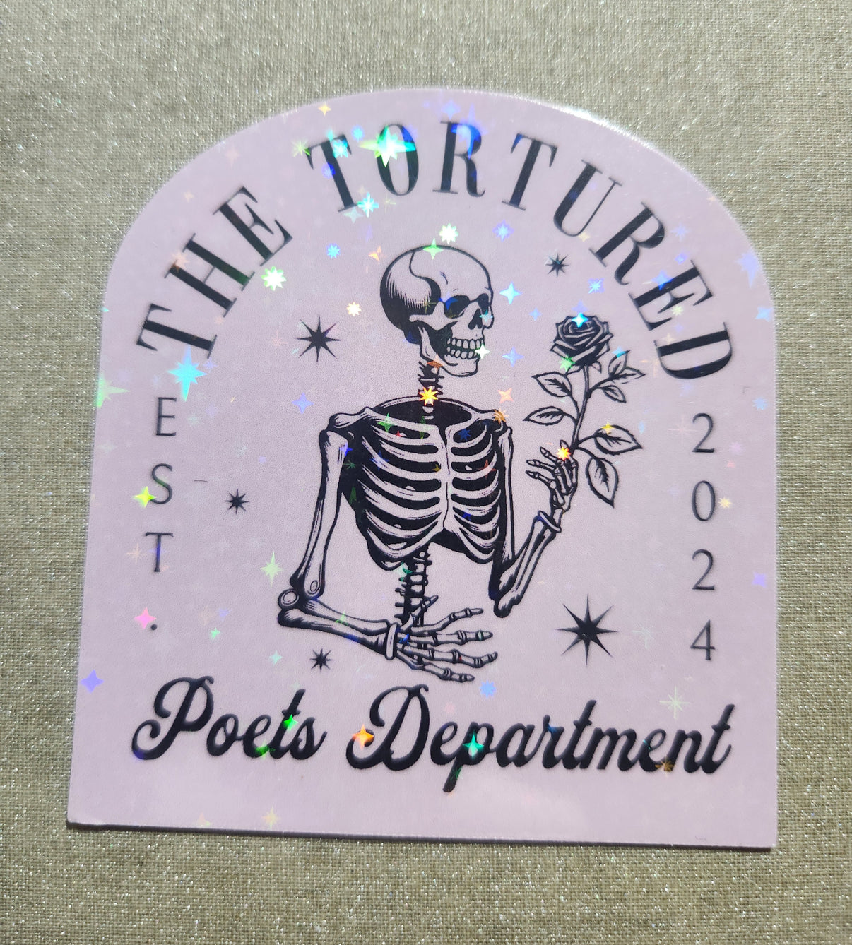 The Tortured Poets Department Skellie Sticker – Cussing Carrie's