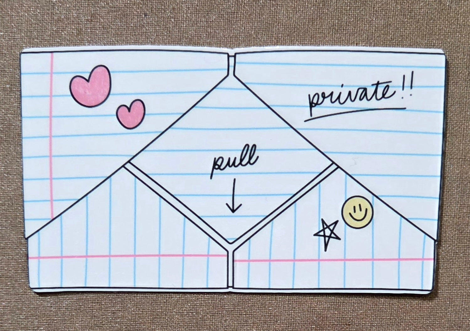 Folded Note Sticker – Cussing Carrie's